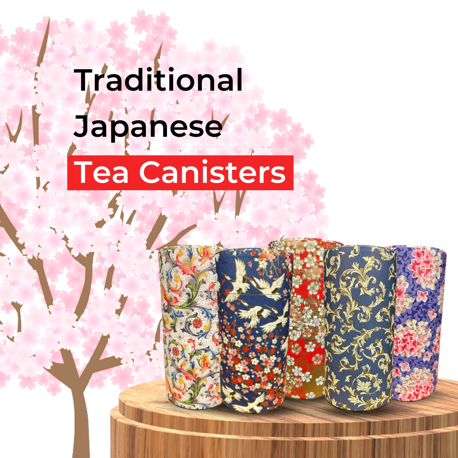 Sipologie Washi Tea Coffee Sugar Container | Handmade | BPA free